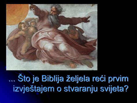 PPT Biblijski 1 izvještaj o stvaranju svijeta PowerPoint