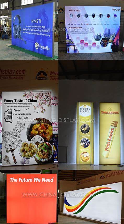 Trade Show Exhibition Booth Display Tension Fabric Backdrop Rectangular