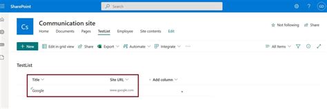 Sharepoint Hyperlink In Text Field Convert A Single Line Of Text