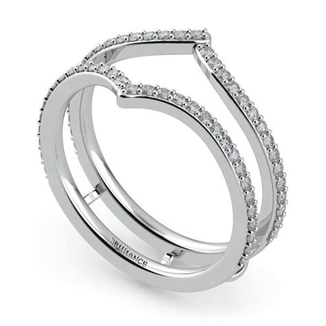 Platinum Chevron Bypass Ring Enhancer Platinum Ring Guard
