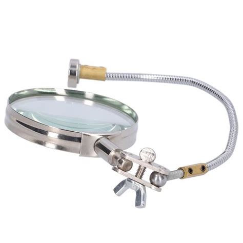 Zerone Loupe de table de soudage Aide à la main loupe à cou flexible