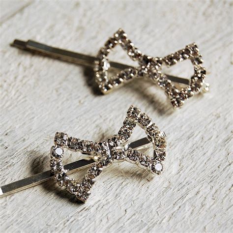 Set Of Two Ribbon Bow Hair Slides By Highland Angel Notonthehighstreet