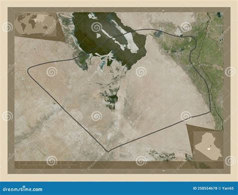 Karbala Iraq High Res Satellite Capital Stock Illustration