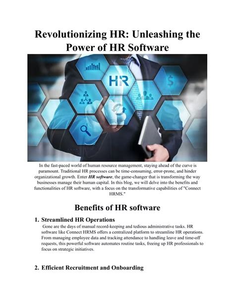 PPT - Revolutionizing HR: Unleashing the Power of HR Software PowerPoint Presentation - ID:12238142