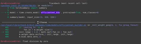 Float Division By Zero In Efficientnet B A Issue Huggingface Pytorch Image Models