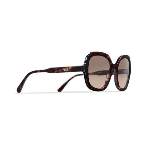 Prada Oversized Sunglasses Tortoiseshell Black Prada Collection