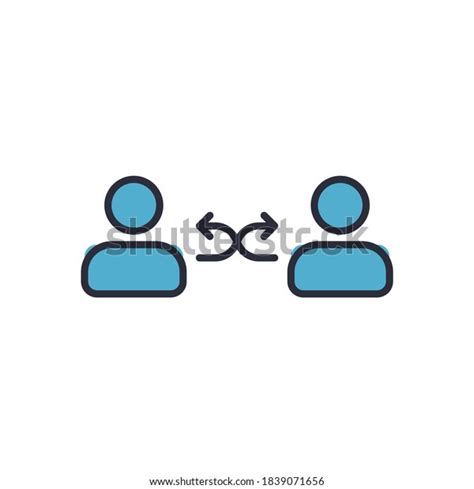 Transfer Between User Accounts Vector Icon Stock Vector Royalty Free 1839071656 Shutterstock