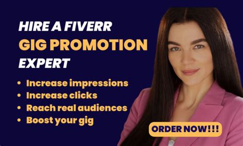 Promote Your Fiverr Gig Gig Promotion Gig Marketing Boost Gig Seo By