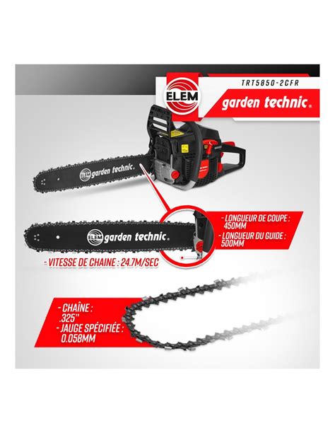 Acheter Tronçonneuse thermique 58CC guide 50cm