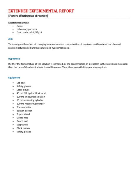 Factors Affecting Rate Of Reaction Chemistry Year 12 Vce Thinkswap