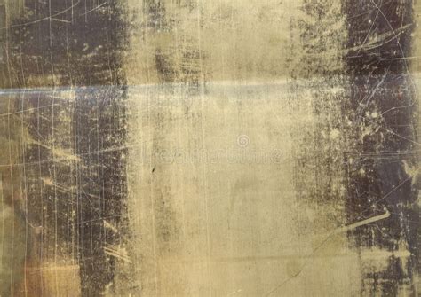 Texture Of The Surface Of The Brass Leaf In Scratches Background