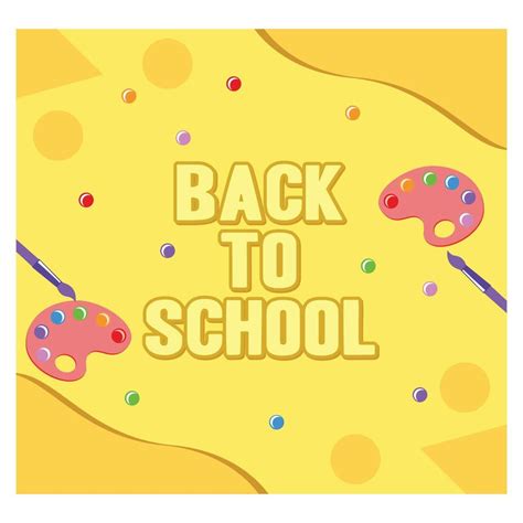 School Time Announcement Flat Modern Illustration 51432292 Vector Art