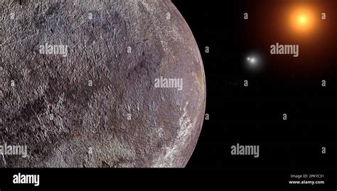 Surface Of Exoplanet Proxima Centauri B With Alpha Centauri Binary Star