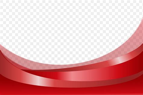 Red Curved Border Design Element Premium PNG Rawpixel