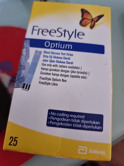 Abbott Freestyle Optium Glucose Test Strips Health And Nutrition Medical Supplies And Tools On