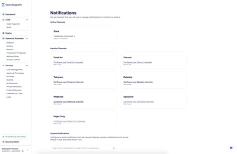 Settings Openzeppelin Docs