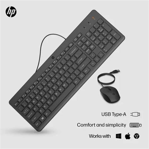 Hp 150 Usb Wired Chiclet Keyboard Mouse Combo At ₹ 750 Piece Keyboard