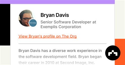 Bryan Davis Senior Software Developer At Exemplis Corporation The Org