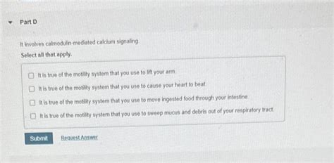 Solved It Involves Calmodulin Mediated Calclum Signaling