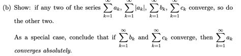 solved 5 let ak be a sequence for each k let bk