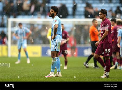 Coventry Citys Ellis Simms Left Looks Dejected After The Final
