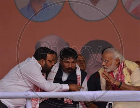 Image Of Prime Minister Narendra Modi During Election Campaign Rally In Assam OI Picxy