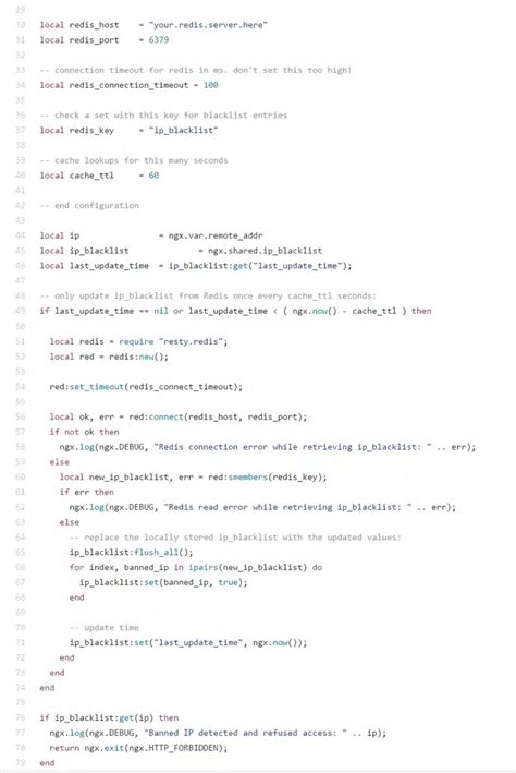 Nginx利用luaredis实现动态封禁ip的方法nginx脚本之家