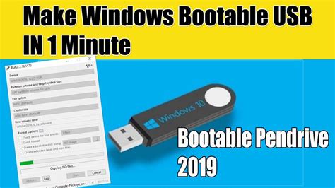 How To Make A Windows 10 Bootable Usb Flash Drive Free 2019 Youtube