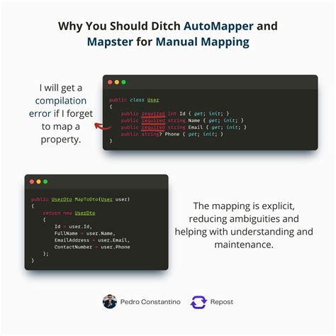 pedro constantino on linkedin dotnet csharp programming manualmapping softwareengineering