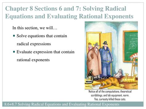 Ppt Chapter 8 Sections 6 And 7 Solving Radical Equations And