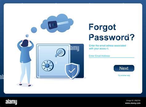 Forgot The Password Stock Vector Images Alamy