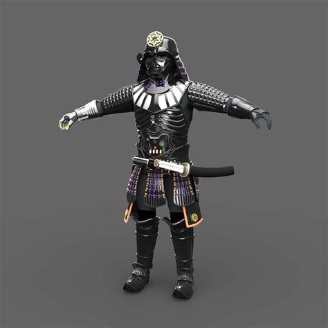 Darth Vader Samurai Cosplay Full Armor 3d Model By Lisahenniga