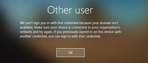 Fix We Cant Sign You In With This Credential Because Your Domain Isn