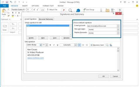 How To Add A Signature In Outlook New Classic