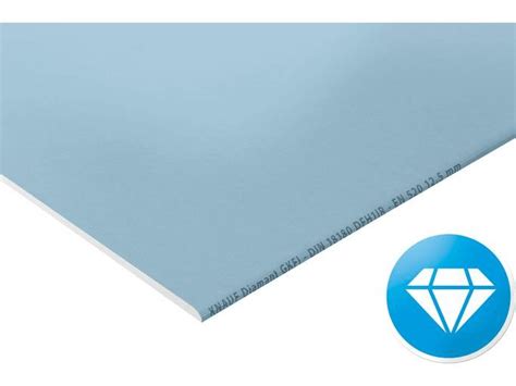 კნაუფის ონლაინ მაღაზია Knauf კნაუფის თაბაშირ მუყაოს ფილა Diamant Regular 2500x1200x12 5 მმ