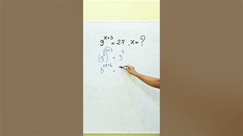 Solve For X Maths Matholympiad Exponentialequation Mathsolympiad