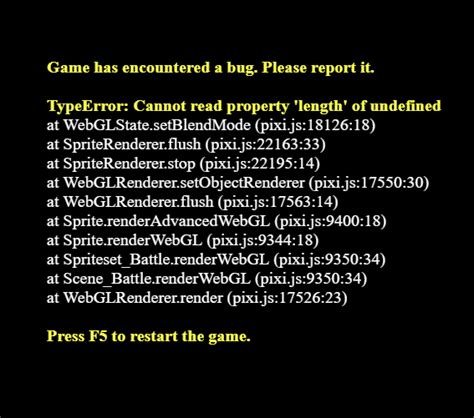 rpg maker mv crashes every time an enemy dies rpg maker forums