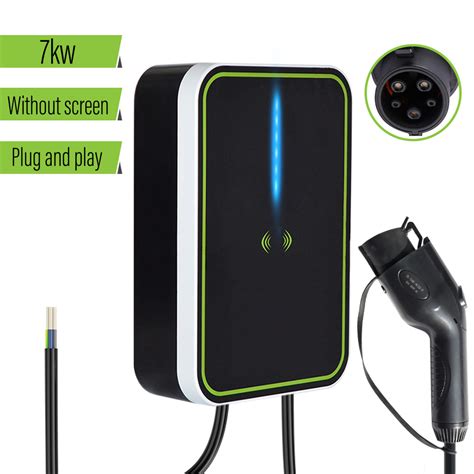 Wholesale 32a Type1 Ev Charger Station 7kw Car Charging Pile Ac220v Sae