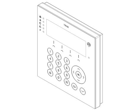By Alarm Plus Display Tastatür Transp 03818 Vimar