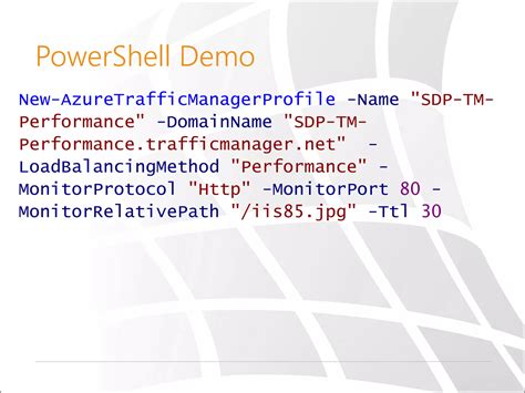 Microsoft Azure Traffic Manager Ppt