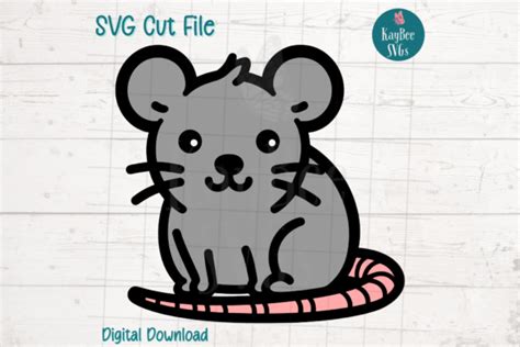 Cute Rat Svg Cut File Graphic By Kaybeesvgs · Creative Fabrica