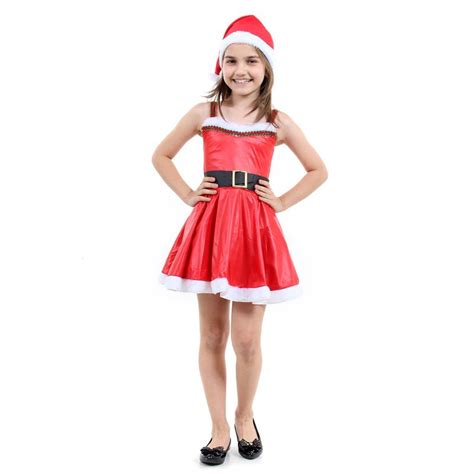 Fantasia Mamãe Noel Intantil Natal Magazine 25 De Março Festas