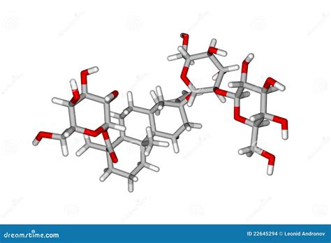 Molecular Structure Of Stevioside Stock Images Image 22645294