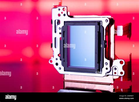 Modern CMOS Camera Image Sensor Digital Dslr Camera Cmos Sensor Removed From Camera Stock Photo