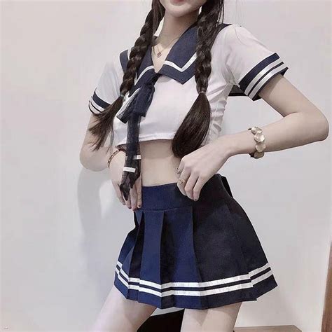 Jual Lingerie Sailor Moon Uniform Costume Cosplay Sexy Student Japan