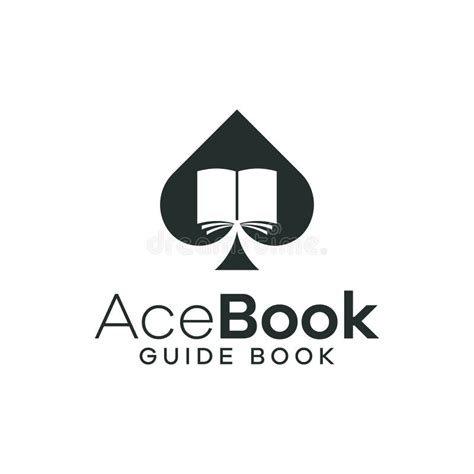 Modern Ace Logo En Combinatielogo Van Boeken Vector Illustratie