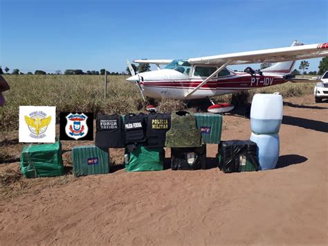 Avião que transportava droga da Bolívia é interceptado pela FAB e faz