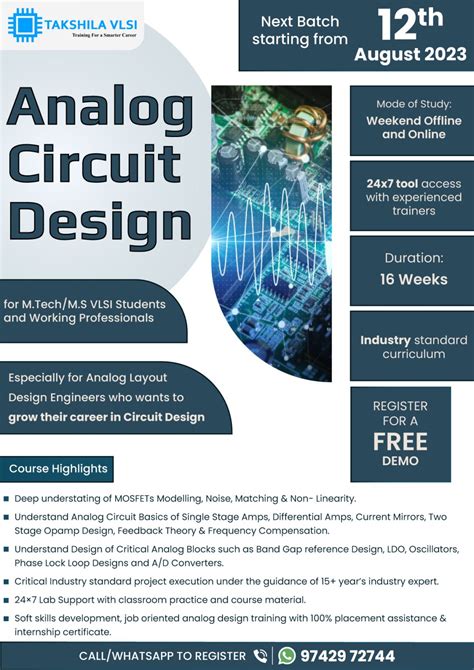 Takshila Vlsis Analog Circuit Design Course For Mtechms Vlsi