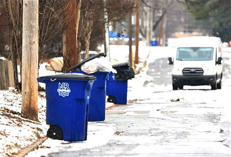 Winter Weather Wreaks Havoc On Local Garbage Collection Routes The