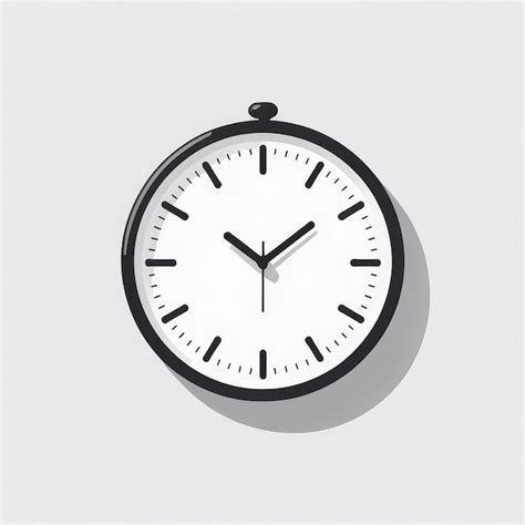 Vetor De Símbolo De Relógio Mínimo Vetor Premium Gerado Com Ia